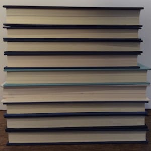 Luxe Navy Blue Book Decor Bundle Shades of Dark Blue Books for Modern ...