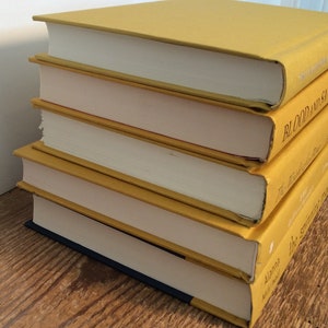 Gold Books Harvest Gold, Mustard Yellow Books for Home Decor Book Decor ...