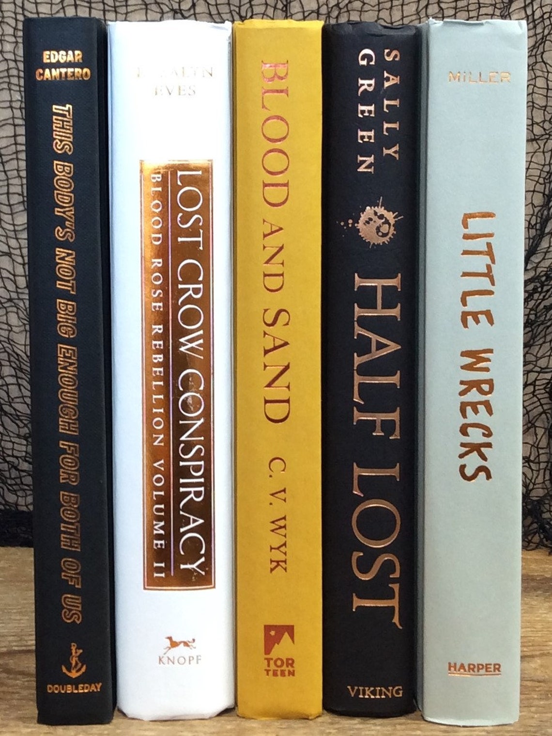 Copper Book Decor Set: Macabre Titles for Modern Decor - Etsy