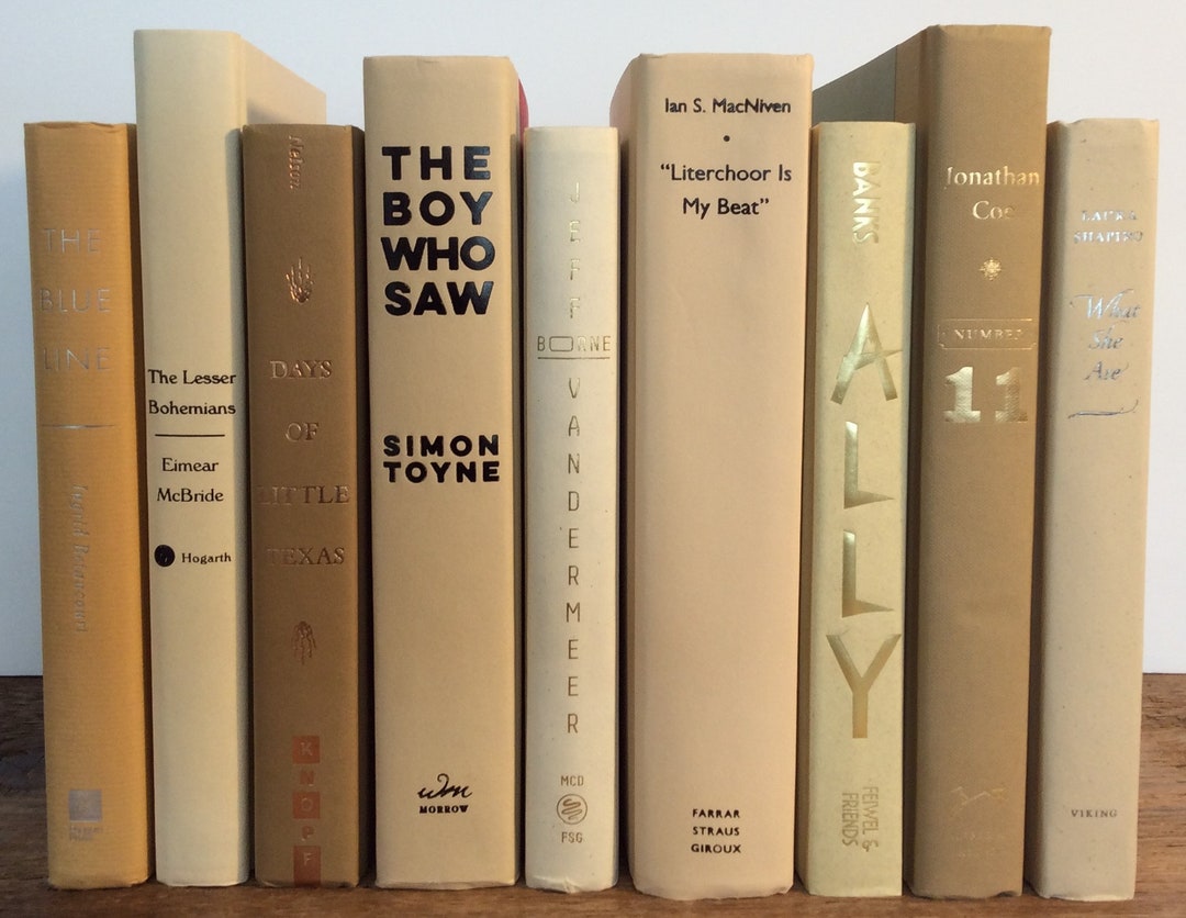 Neutral Sand Tones UNIQUE Decorative Books Coastal Color Palette ...