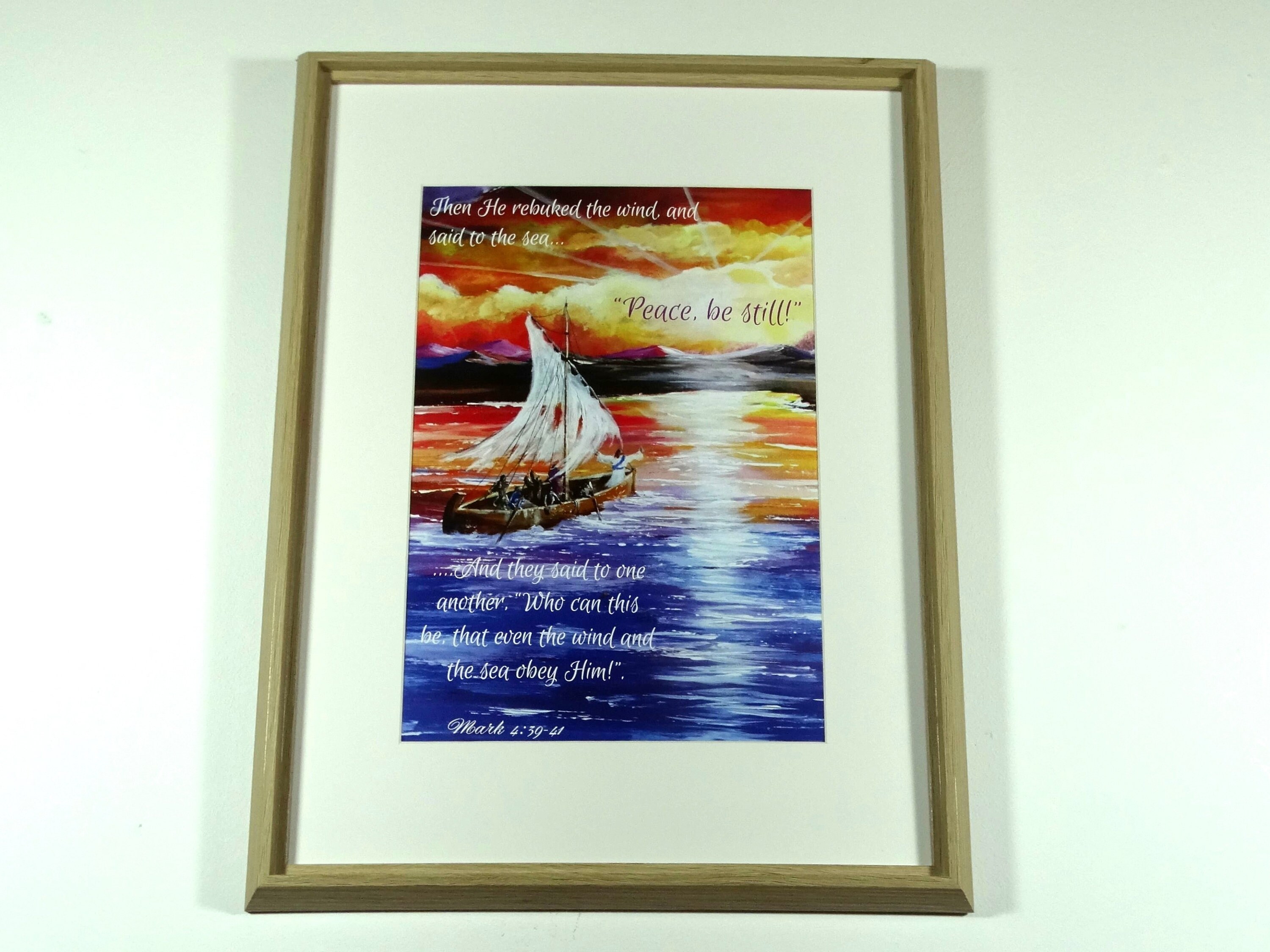 Jesus Calms the Storm Print: Modern Christian Home Decor - Etsy