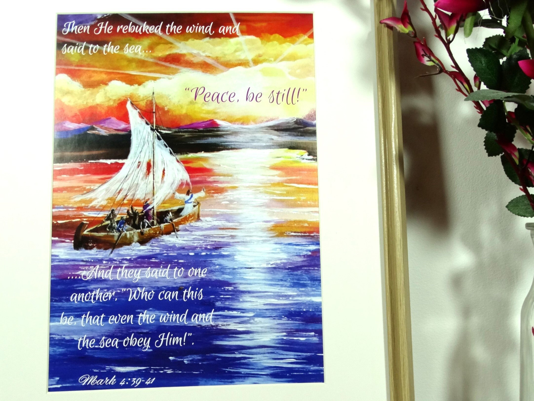 Jesus Calms the Storm Print: Modern Christian Home Decor - Etsy