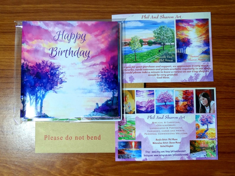Christian Happy Birthday Bible Verse Cards Scripture Card Set - Etsy