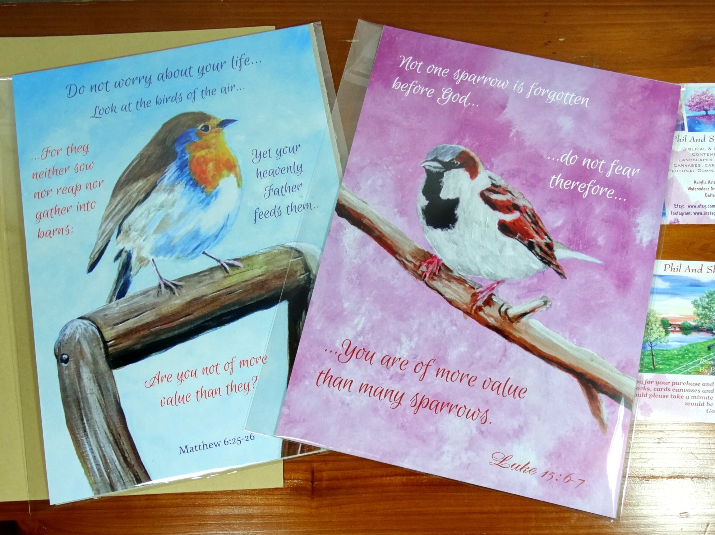 Birds of the Air Bible Verse Wall Art Prints Christian Gift - Etsy