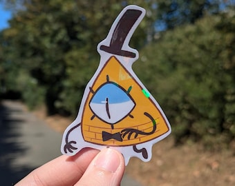 Bill Cipher Sticker | Gravity Falls Villain Sticker | Bill Cipher Fan ...