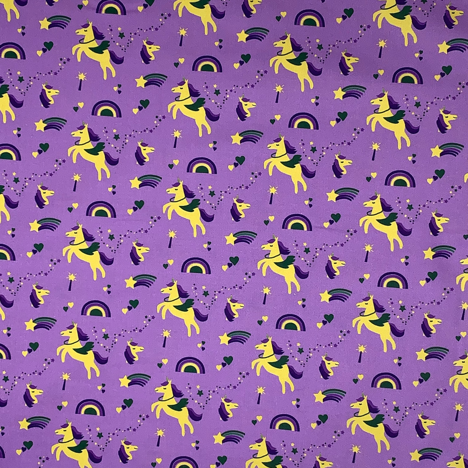 New Orleans Themed Fabric | Mardi Gras Fabric | Krewe of Unicorns ...