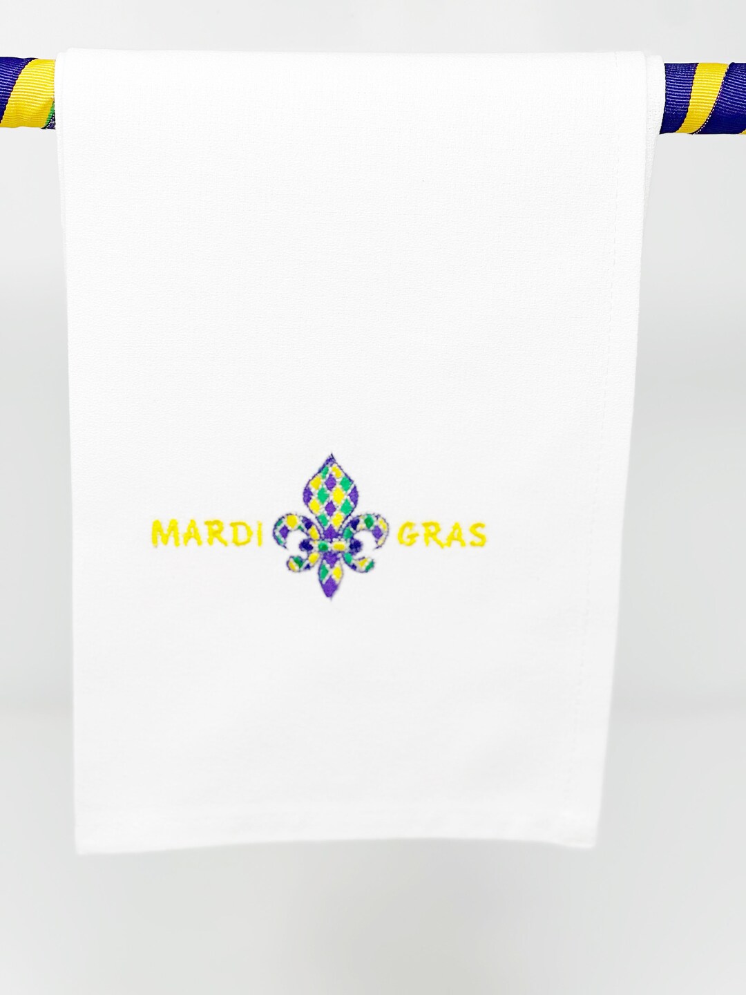 Mardi Gras Tea Towel * Mardi Gras Fleur De Lis Dish Towel *mardi Gras ...