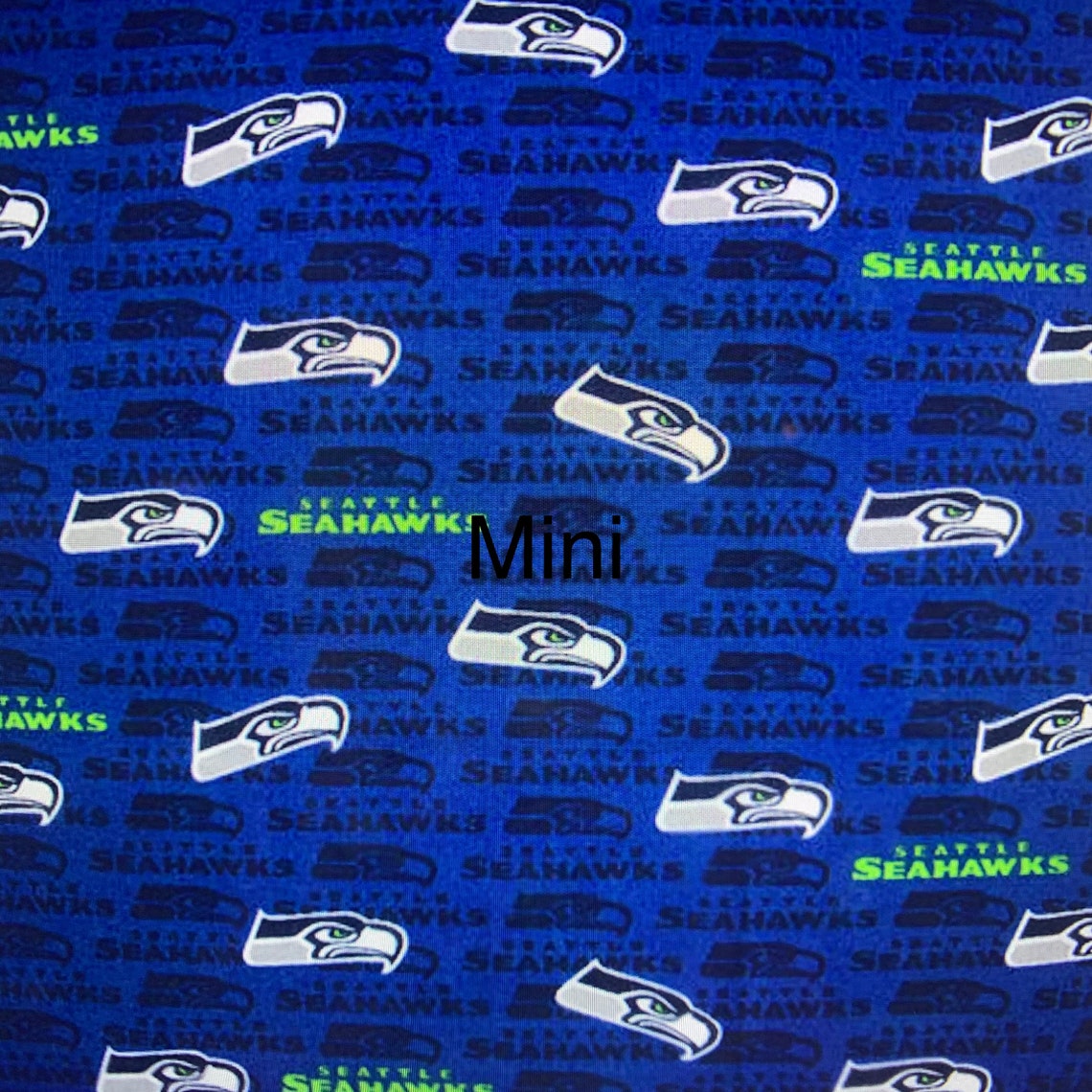 NFL Seattle Seahawks Cotton Fabric Helmet Logo Patch and - Etsy