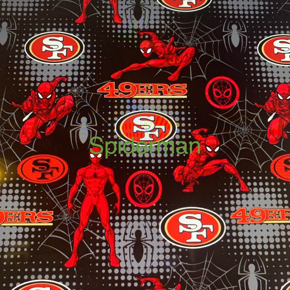NFL Fabric San Francisco 49ers Cotton Fabric Red Disney - Etsy