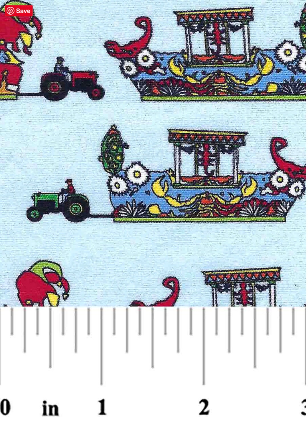 Mardi Gras Parade Fabric: Floats and Tractors | 100% Cotton | 60" Wide ...