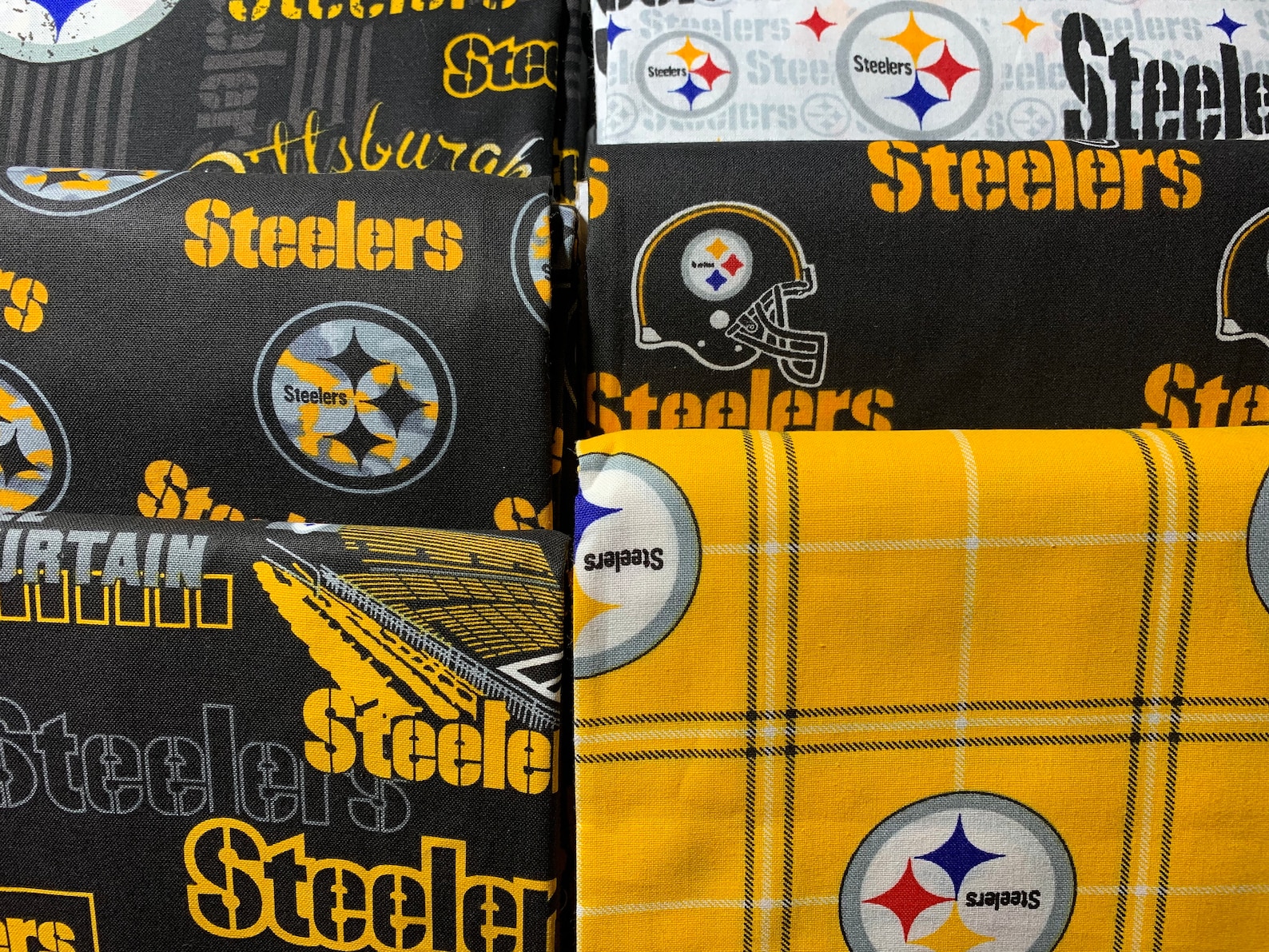 NFL Fabric Pittsburgh Steelers Cotton Fabric Black Camo - Etsy