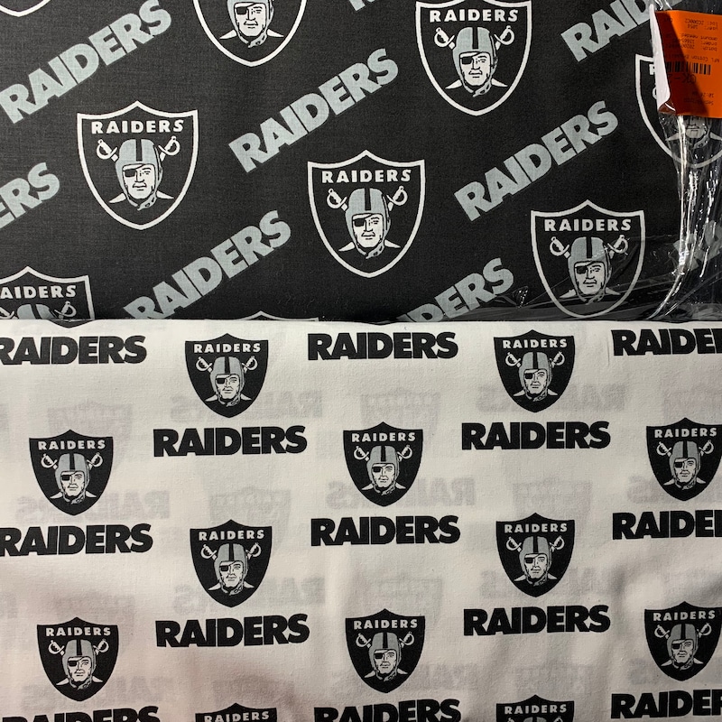 Oakland Raiders Fabric - Etsy
