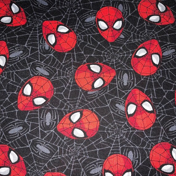 Marvel Comics Fabric Spiderman Fabric Marvel Kawaii 2 | Etsy