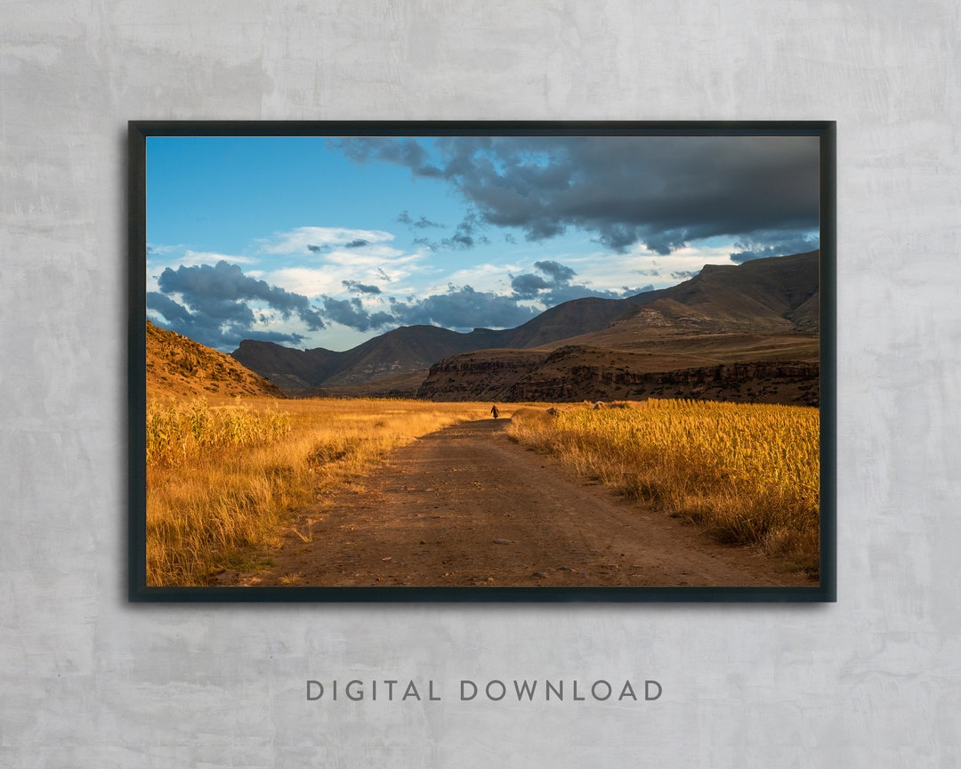 Lesotho Landscape Digital Download Africa Scenery Printable - Etsy