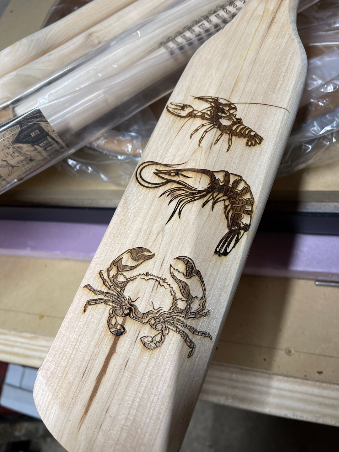 Cajun Seafood Paddle - Etsy