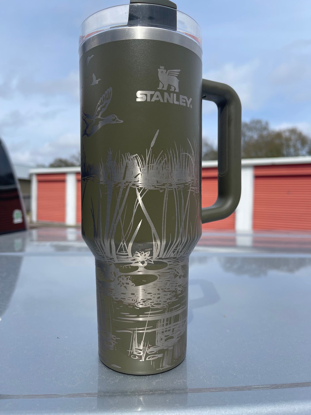 DUCK SEASON Stanley Custom Engraved 40 Ounce Tumbler in Peat Moss Peet ...