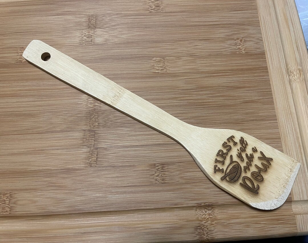 TWO First You Make A Roux Bamboo Roux Spoon - Etsy