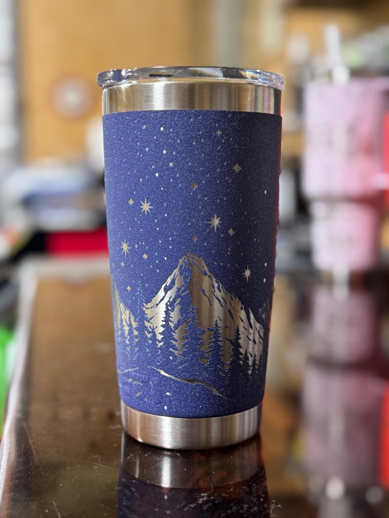 MOON and MOUNTAINS YETI 20 Ounce Rambler 100% Authentic Moondust Moon ...