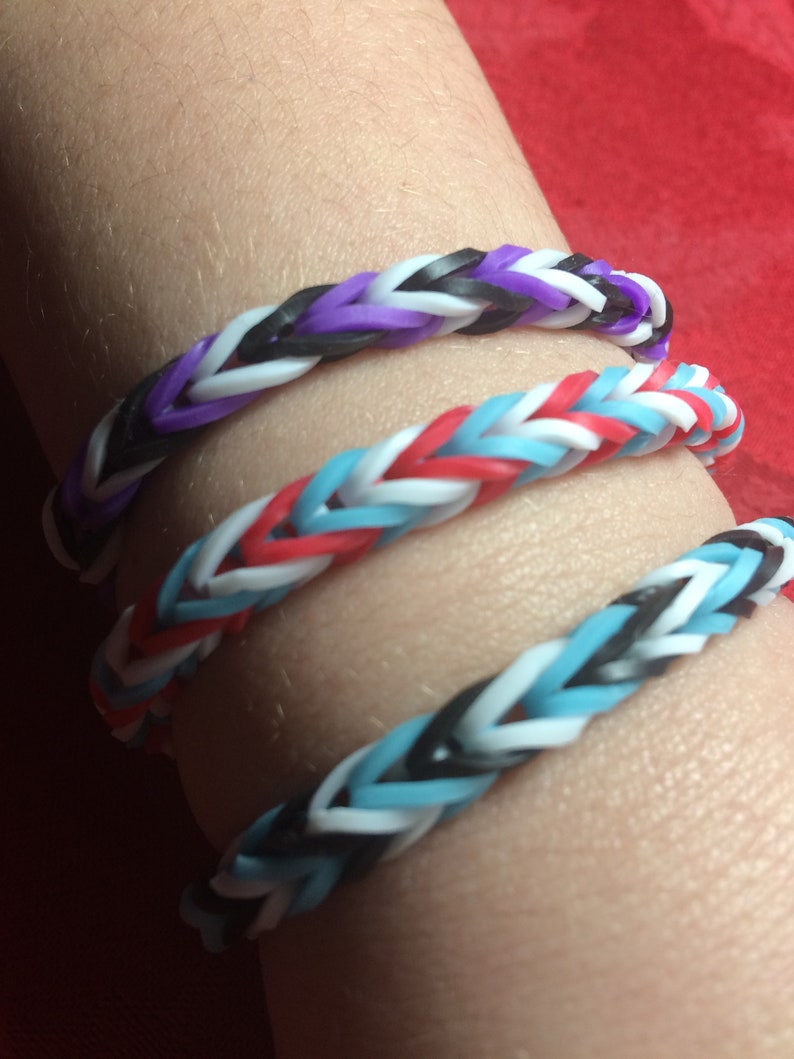 Colorful Rubberband Bracelets - Etsy