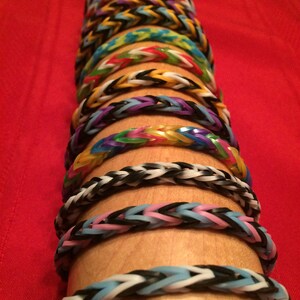 Colorful Rubberband Bracelets - Etsy