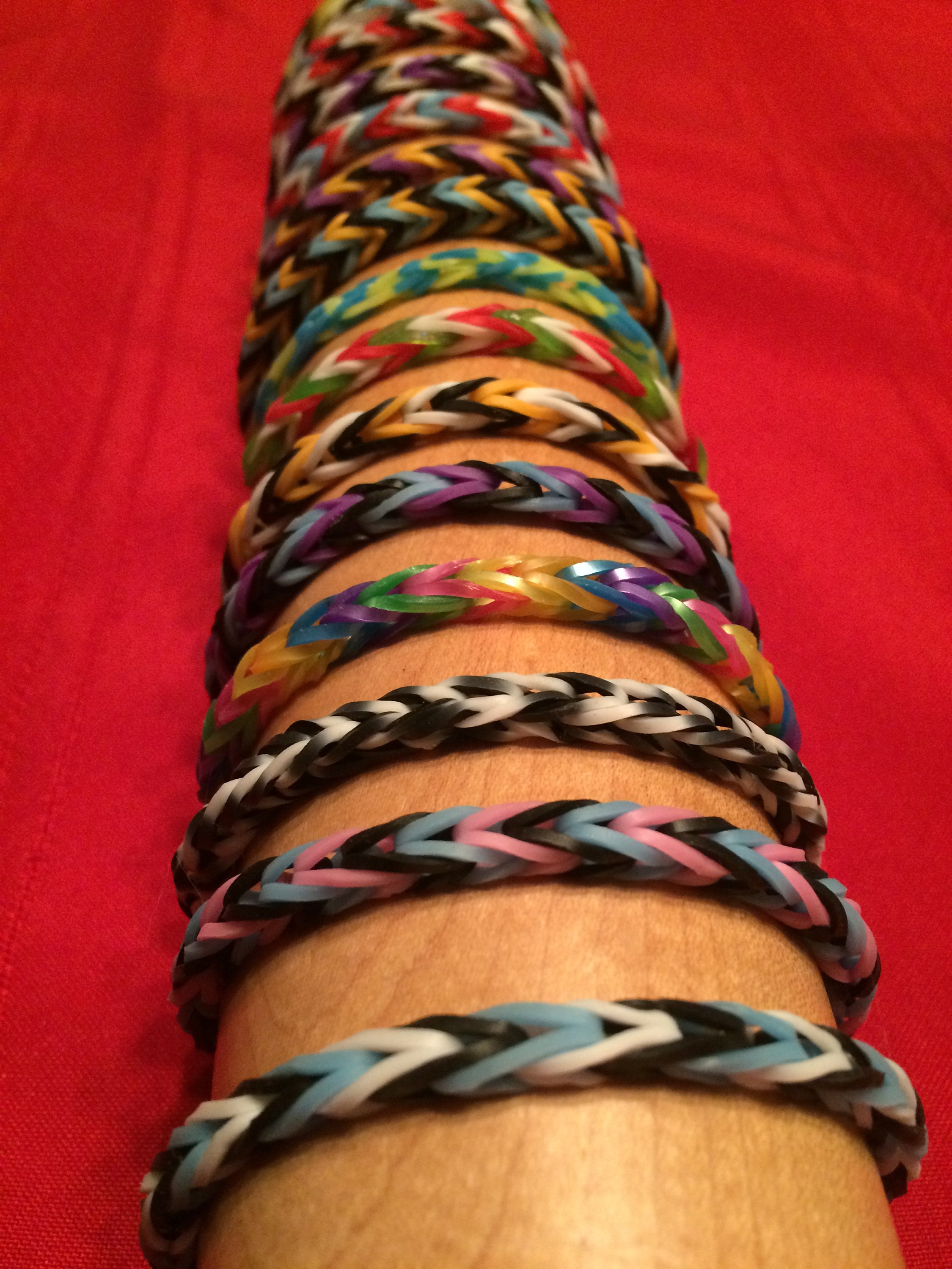 Colorful Rubberband Bracelets - Etsy