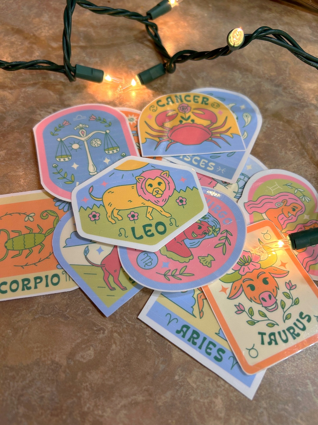 Zodiac Sign Stickers Laptop and Water-bottle Stickers Astrology ...