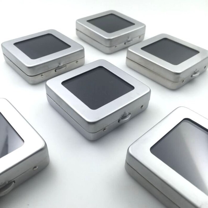 Metal Diamonds Display Box Set / Gemstone Display Case / Gemstone ...