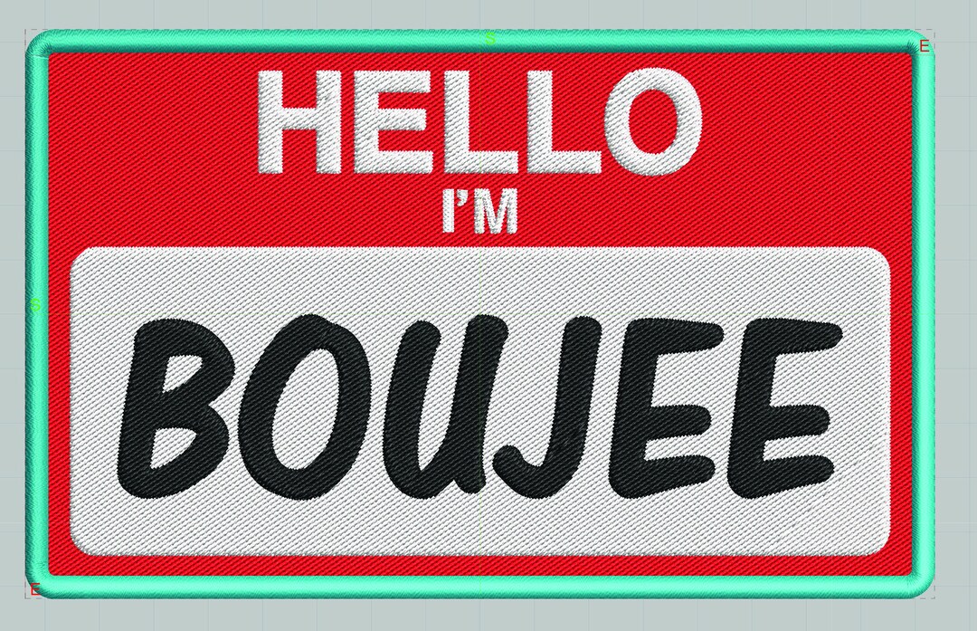 Hello I'm Boujee Embroidery Patch - Etsy