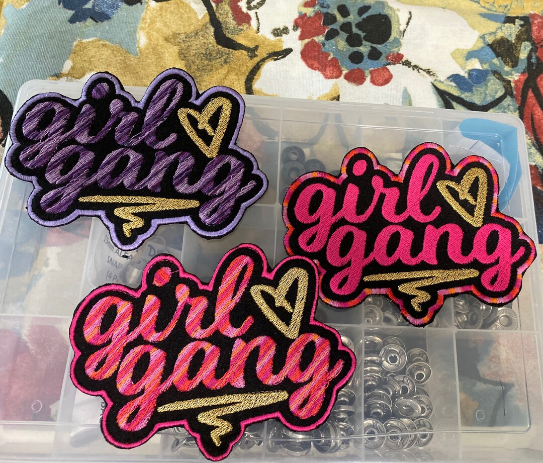 Girl Gang Patch Embroidery Design - Etsy