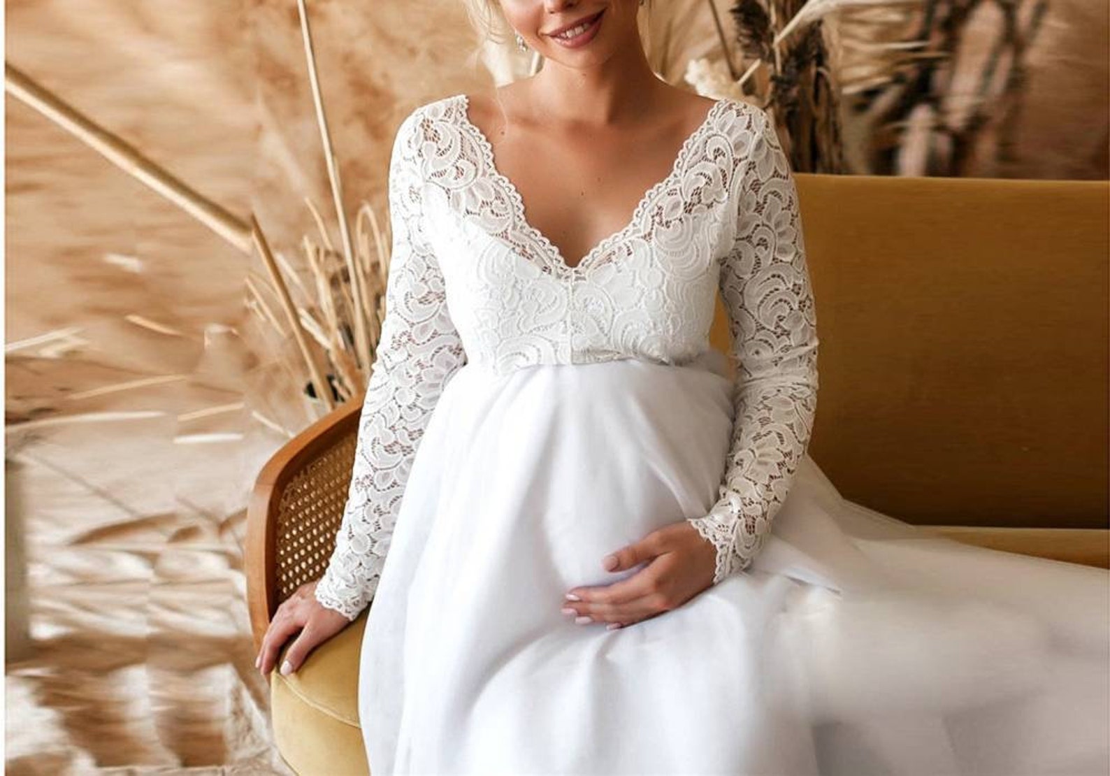 Cute White Lace Maternity Party Pregnancy Dress - Etsy