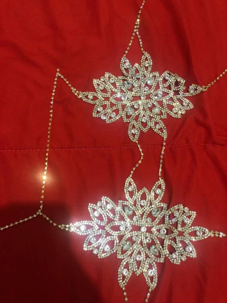 Rhinestone Lingerie Sexy Glam Body Jewelry Bra Crystal Body | Etsy