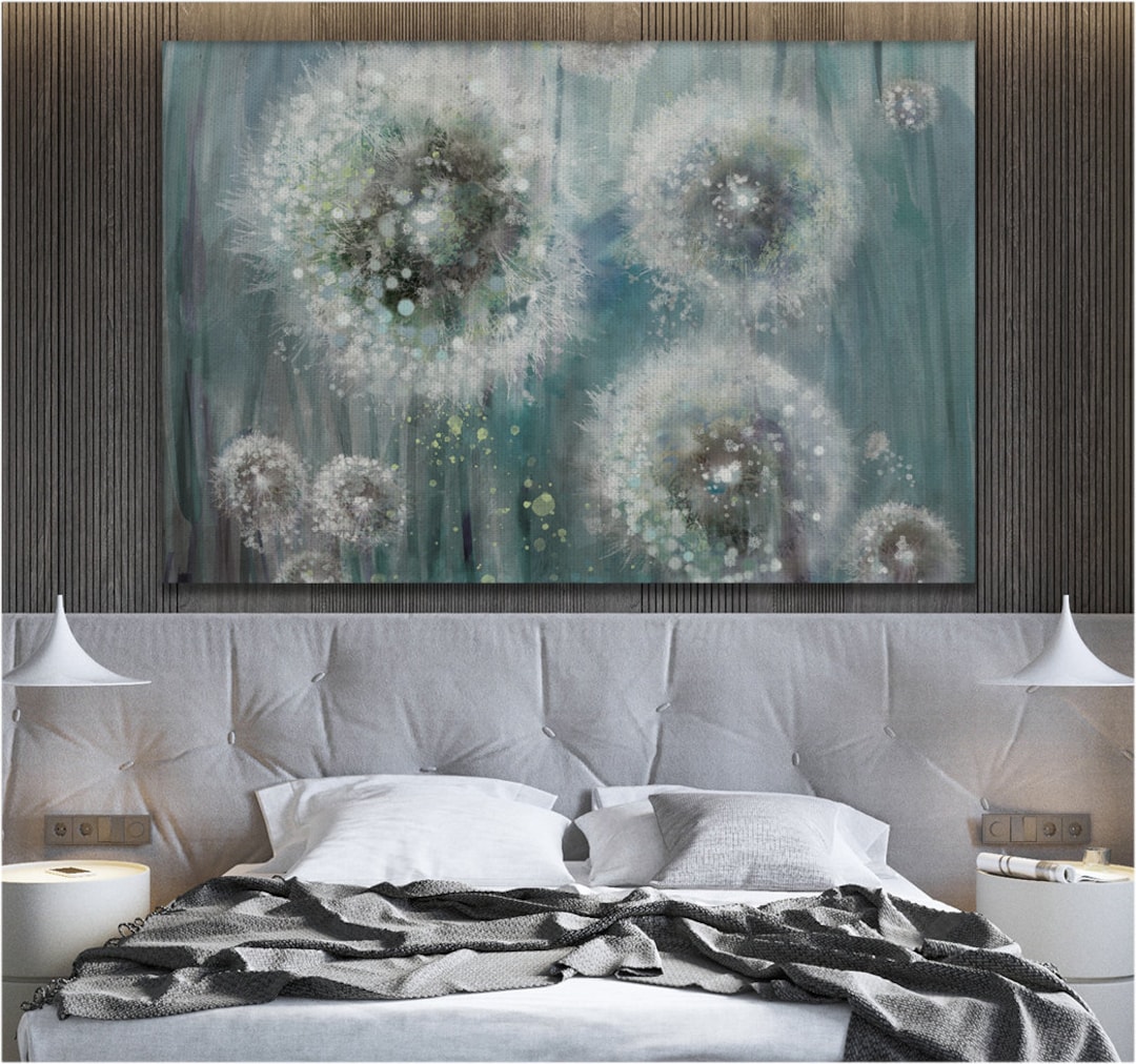 Dandelion Wall Art Dandelion Canvas Art Dandelion Art Print - Etsy