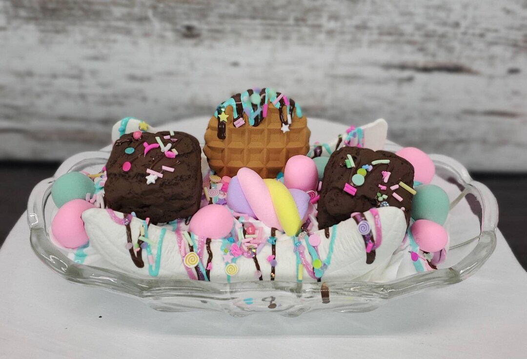 Fake Dessert Fake Sweets faux Dessert Fake Banana Kitchen - Etsy