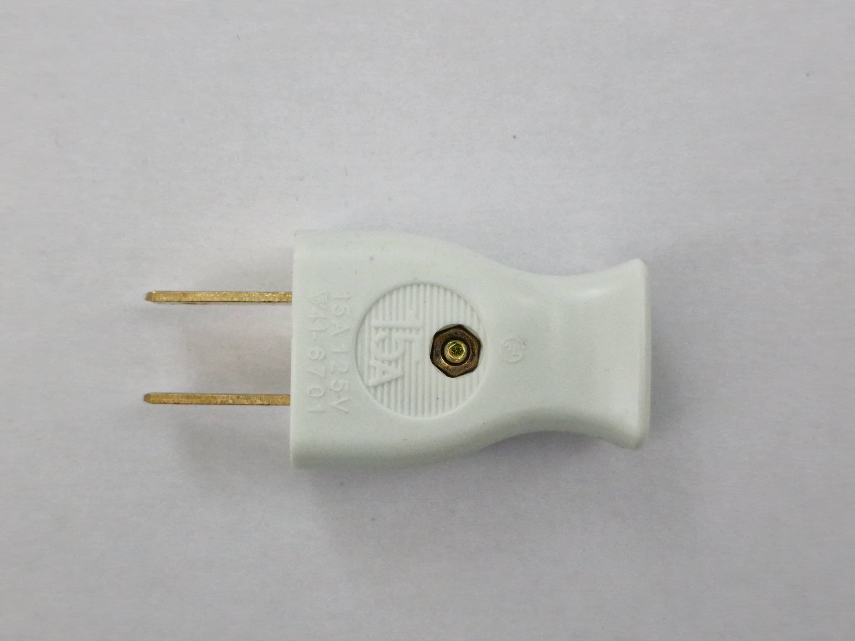 American Plug, 2 Pin, Rewireable, White - Etsy