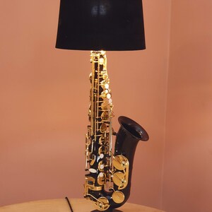Handmade Alto Saxophone Lamps: Gold, Silver, Black, White, Satin Finish ...