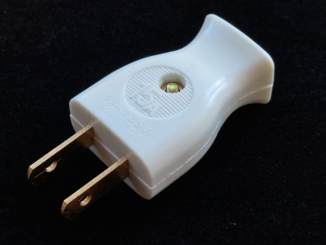 American Plug, 2 Pin, Rewireable, White - Etsy UK