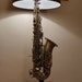 Saxophone Lamp, Alto, Satin Faux Vintage Finish, Handmade Oak Base, New ...