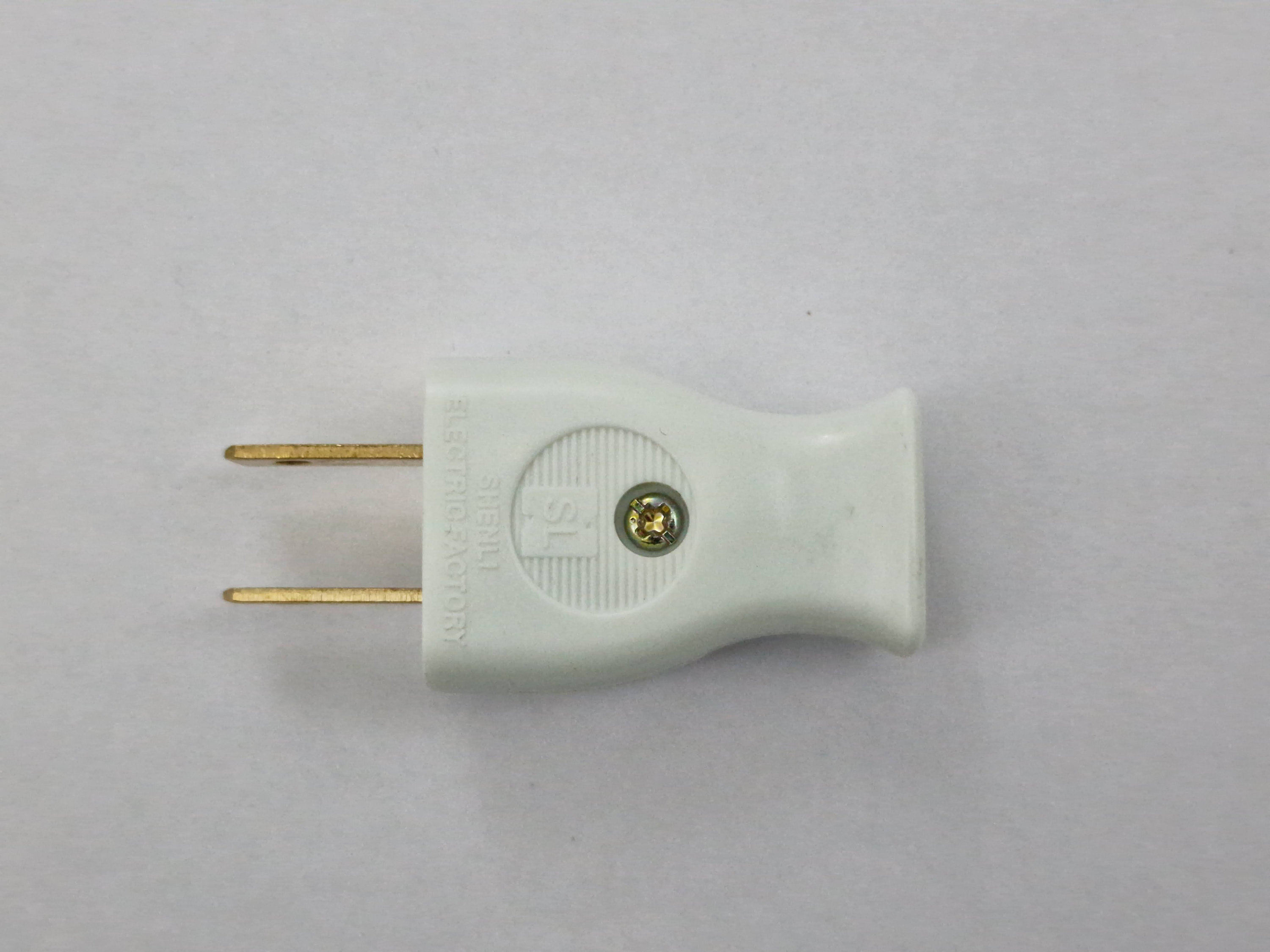 American Plug, 2 Pin, Rewireable, White - Etsy