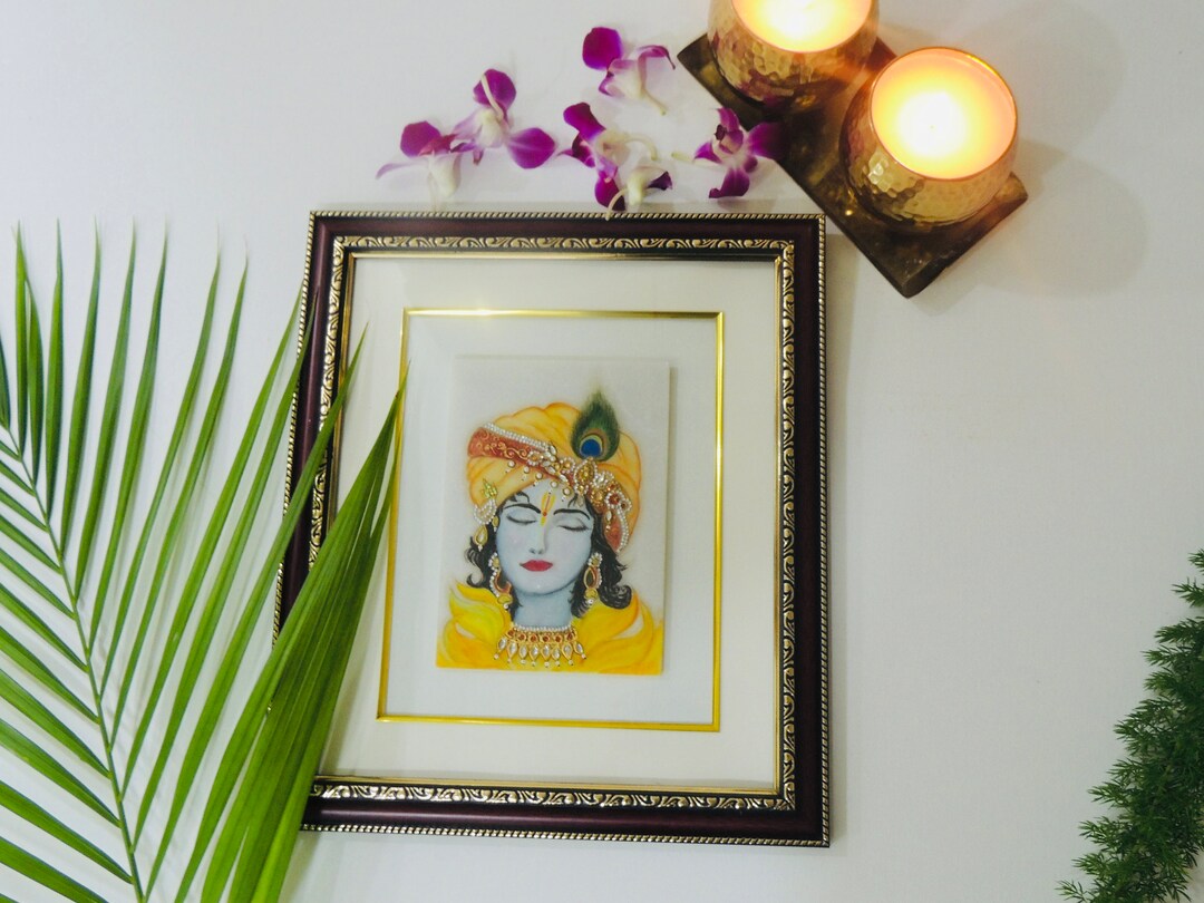 Divine Grace: Shree Krishna in Marble - Etsy