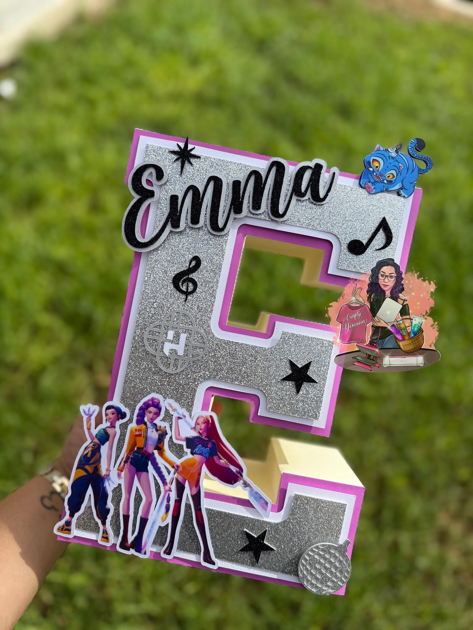 Demon Hunter 3D Letter | Kpop | Personalized Letter | 3d Letters With ...