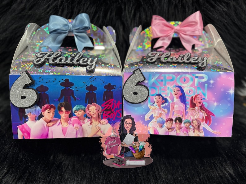 K- Pop Birthday Gable Boxes | Demon Hunter Gable Boxes Birthday | Party ...
