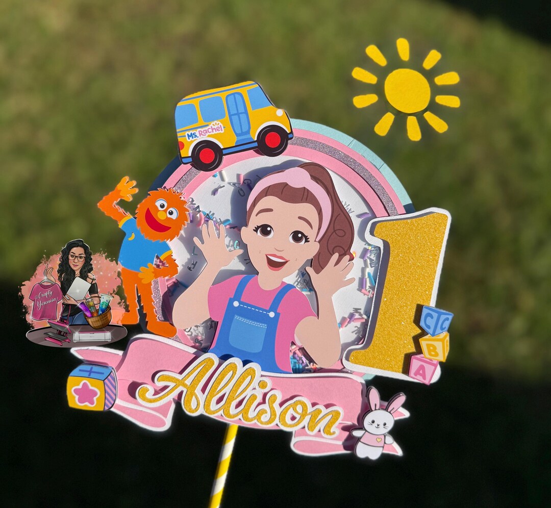 Ms Rachel Cake Topper | Birthday Topper | Personalized | Can You Say ...