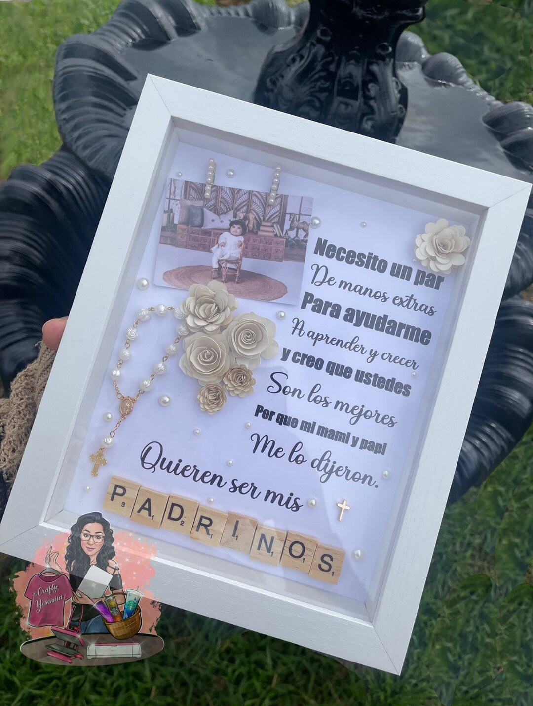 Godparent Proposal Shadow Box, Padrinos Shadow Box, Regalo Para ...