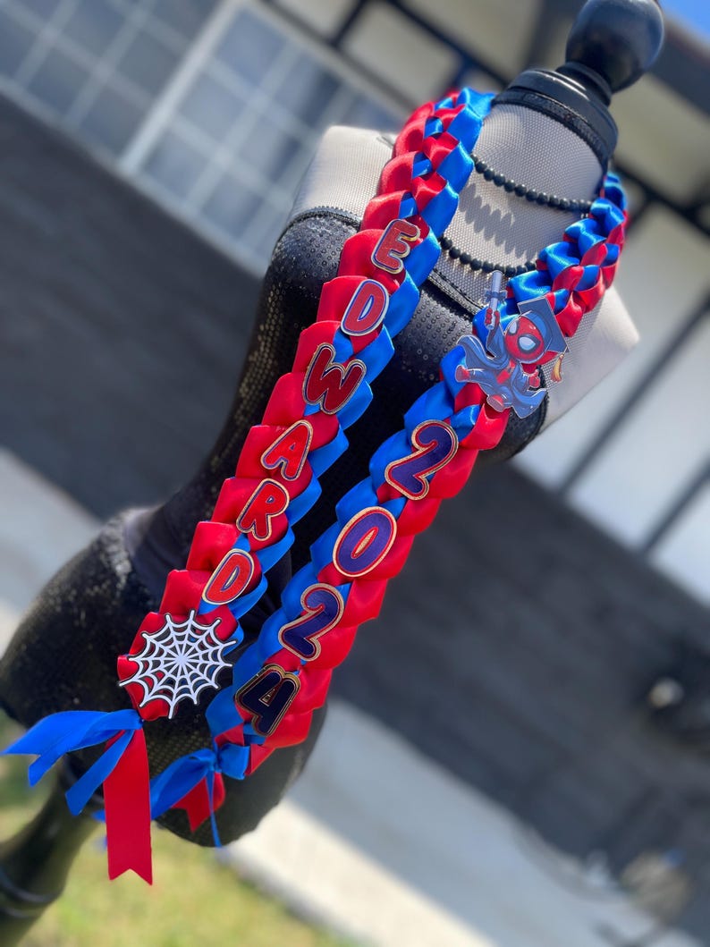 Custom Graduation Lei | Any Color | Any Theme | Ribbon Lei | Graduation ...