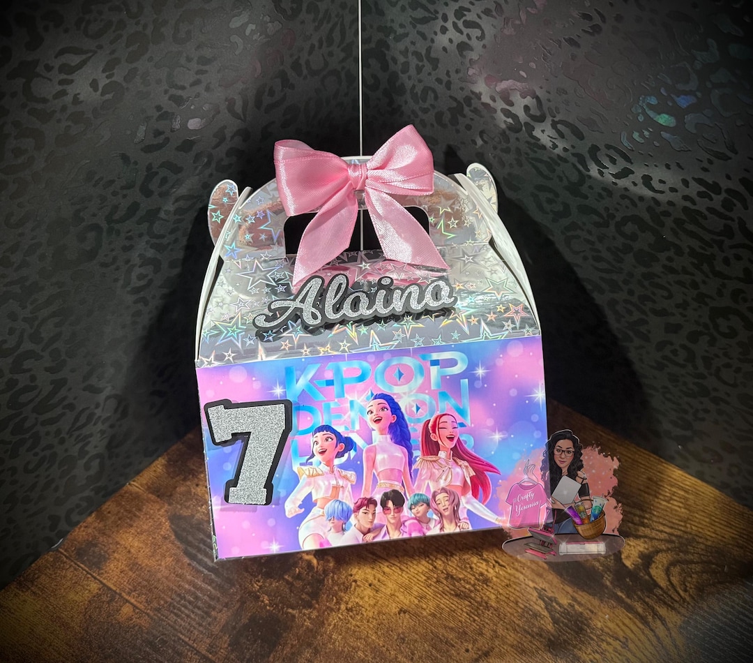 K- Pop Birthday Gable Boxes | Demon Hunter Gable Boxes Birthday | Party ...