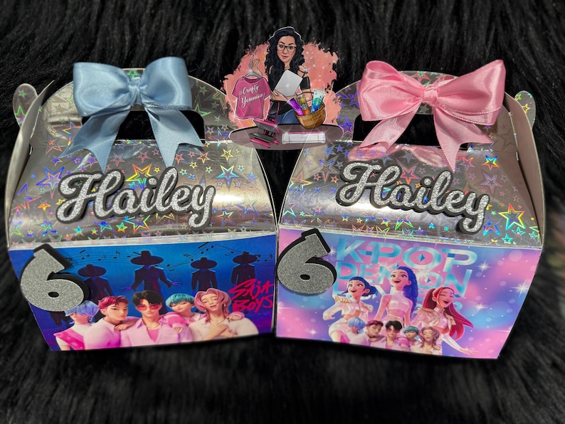 K- Pop Birthday Gable Boxes | Demon Hunter Gable Boxes Birthday | Party ...