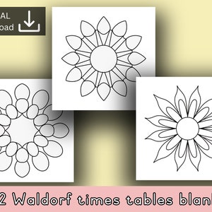 Waldorf Times Tables Artistic Geometry Steiner Home School Classroom ...