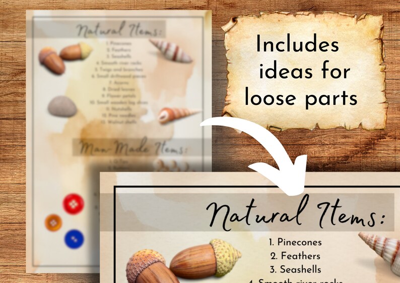 Loose Parts Play Printables | Pre-writing Activity | Reggio Inspired ...