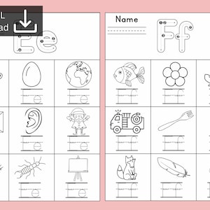 26 ABC Printable Alphabet Sounds Worksheets | Letter Formation Practice ...