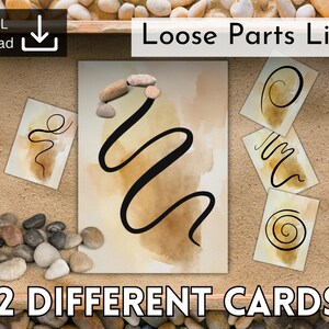 Loose Parts Play Printables, Pre-writing Activity, Reggio Inspired ...